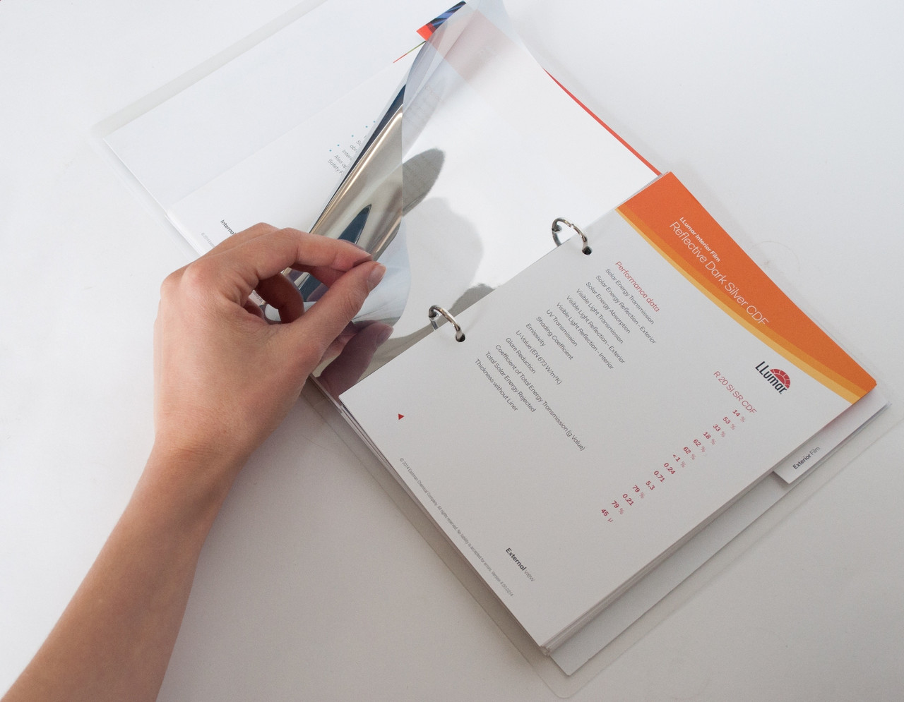 Зеркальная темно-серебристая плёнка LLumar R 20 SR CDF Reflective Dark ...